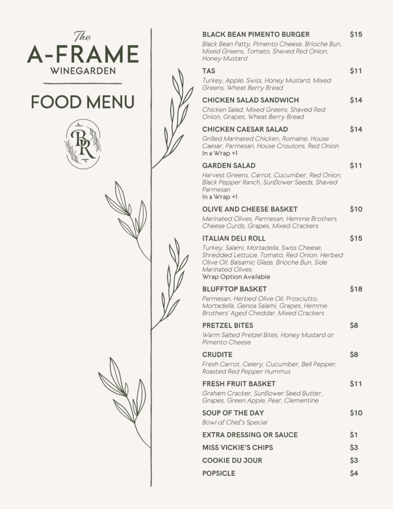 The A-Frame Wine Garden & Restaurant Rocheport MO | LBV